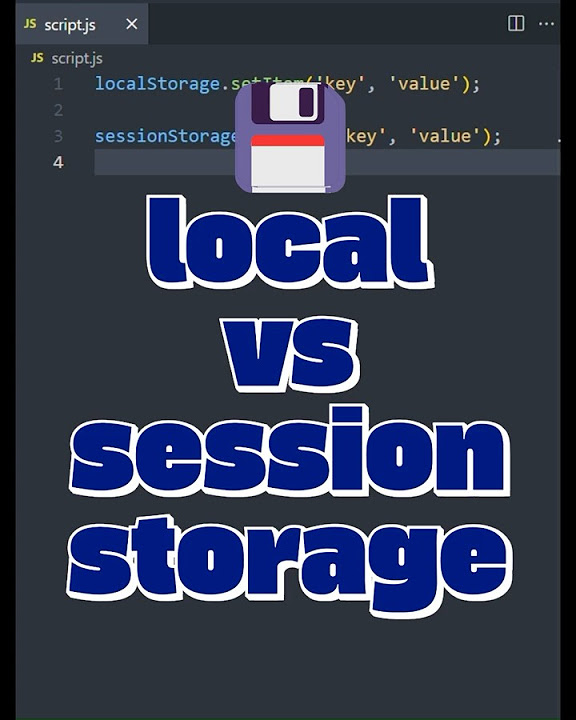 LocalStorage vs SessionStorage! 💾 #shorts #javascript #coding - YouTube