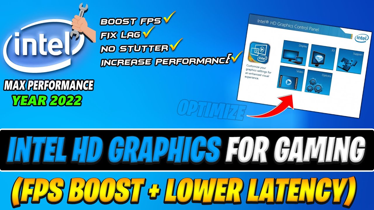 🔧 How to Optimize INTEL HD Graphics For GAMING & Performance The ...