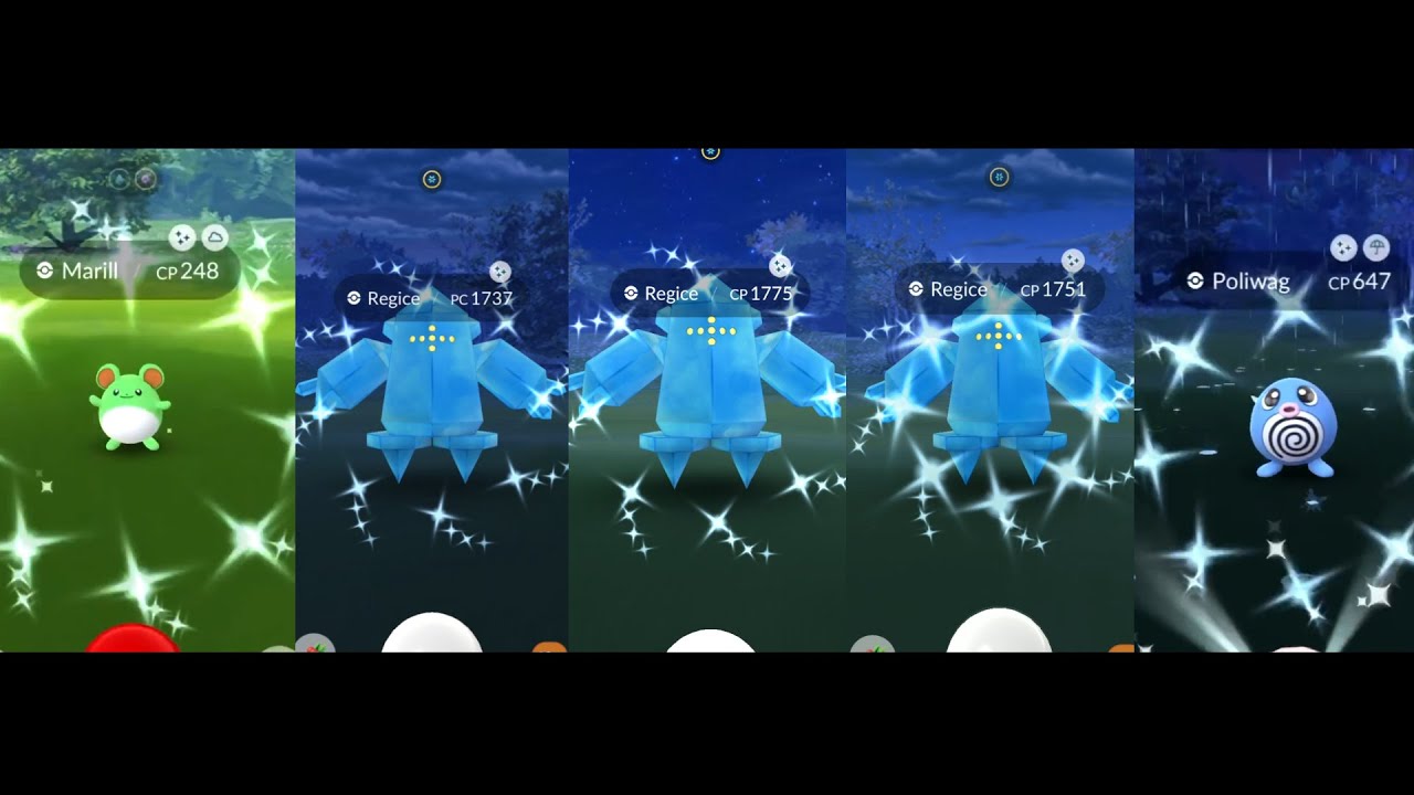 WHO CAUGHT SHINY REGICE?! - Pokemon GO Shiny Compilation #187 - YouTube