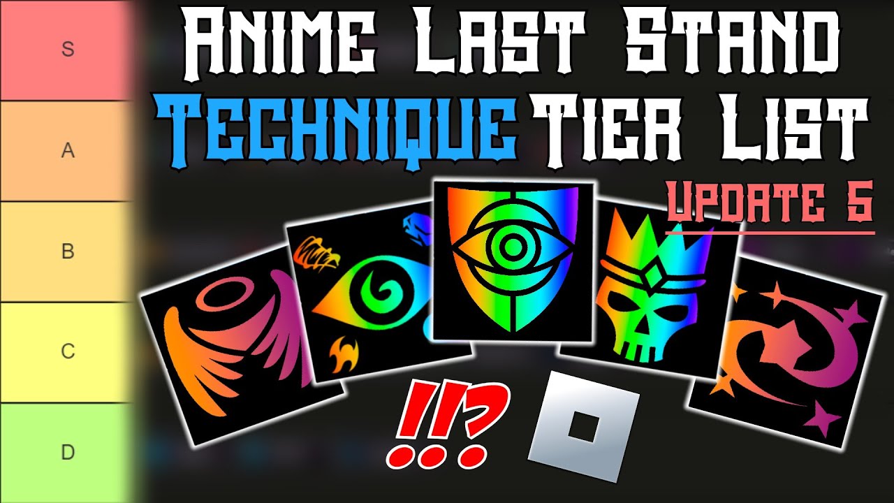 Anime Last Stand Technique Tier List (UPDATE 5) - YouTube