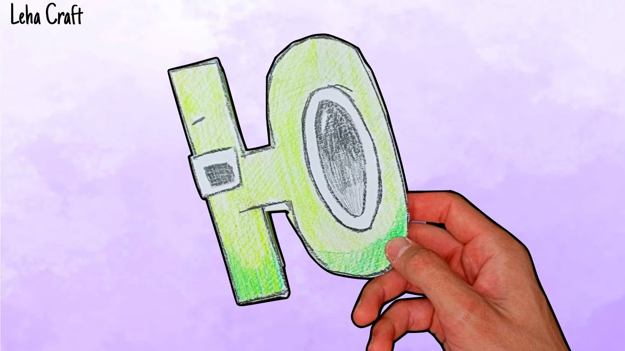 Paper Craft | Russian Alphabet Lore Ю | RALR | Alphabet Lore - YouTube