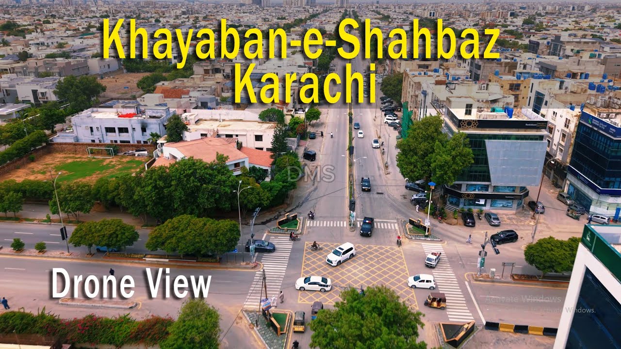 Khayaban-e-Shahbaz DHA Karachi | Stunning 4K Drone Aerial View - YouTube