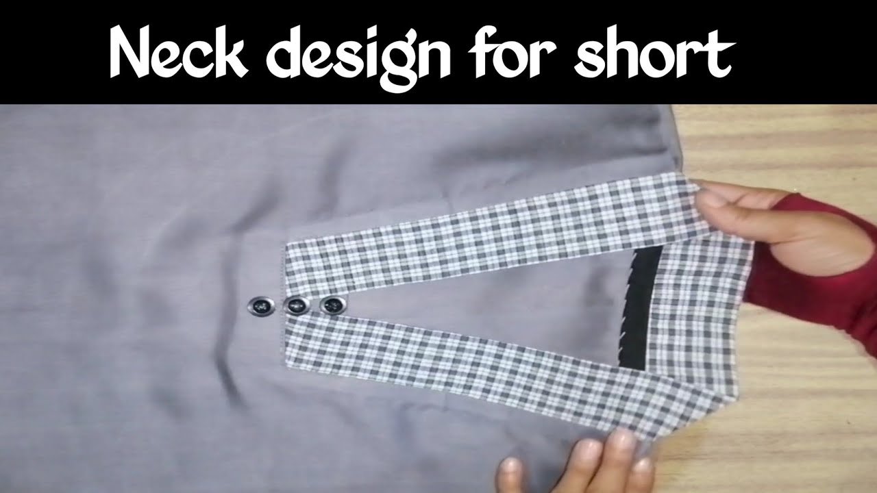 Neck design for short | Overlap color neck design @ssscentre - YouTube