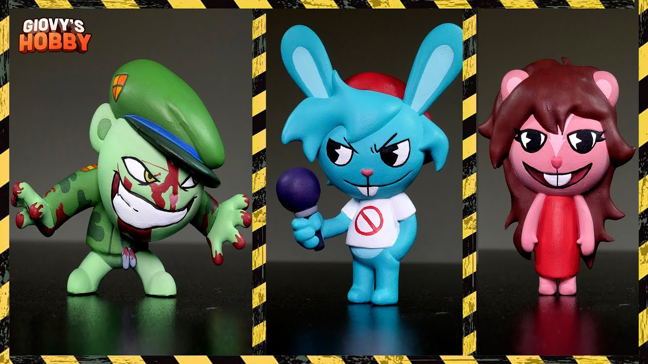 Making FNF VS Flippy Sculptures Happy Tree Friends Mod - YouTube