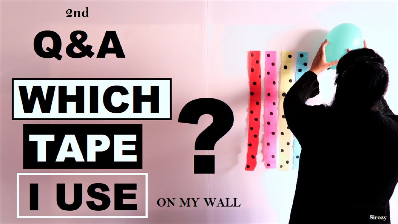 Which Tape I Use For Balloons On My Wall | 2nd QnA On My Channel ...
