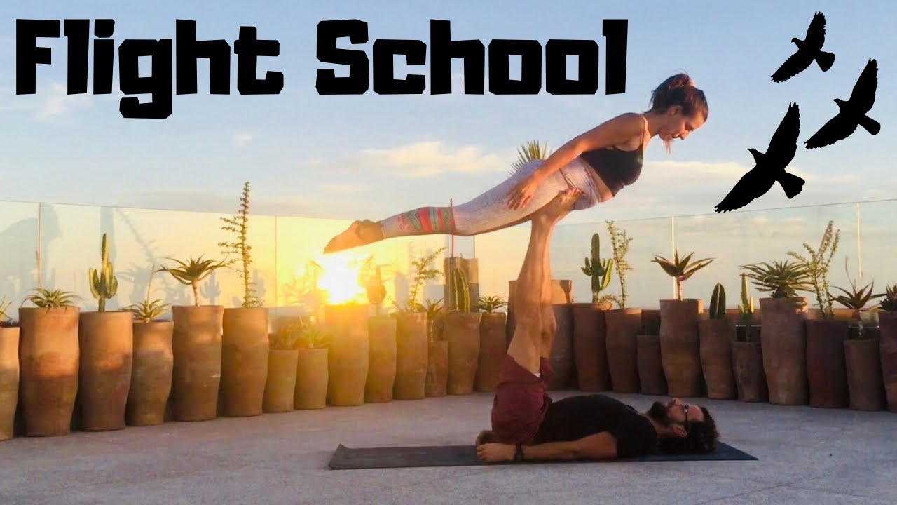 Acro Yoga Basic Flow for Beginners, Acroyoga International Flight School - YouTube
