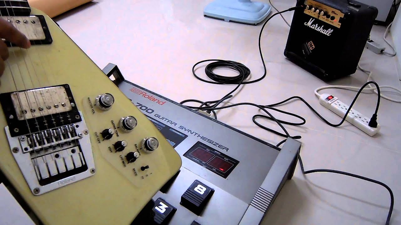 Roland G-707 Guitar Synth Package Test - YouTube