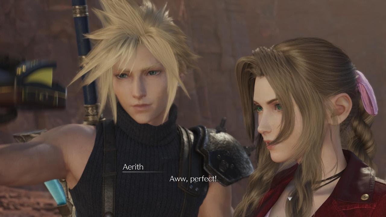 Cloud and Aerith cute moment ♥️ - YouTube