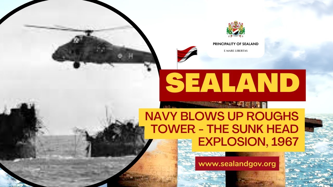 Navy Blows Up Roughs Tower - The Sunk Head Explosion, Sealand 1967 ...