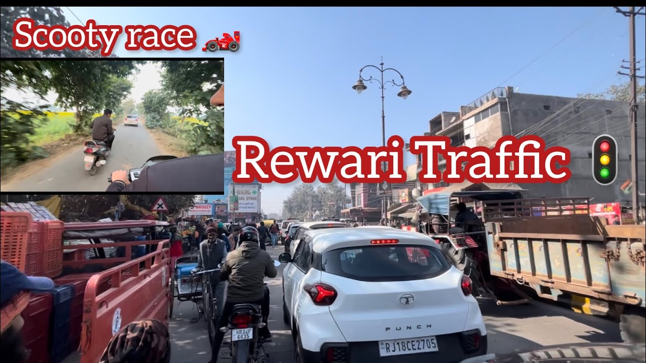 Rewari Traffic 🚦|| Scooty Race 🏎️ - YouTube