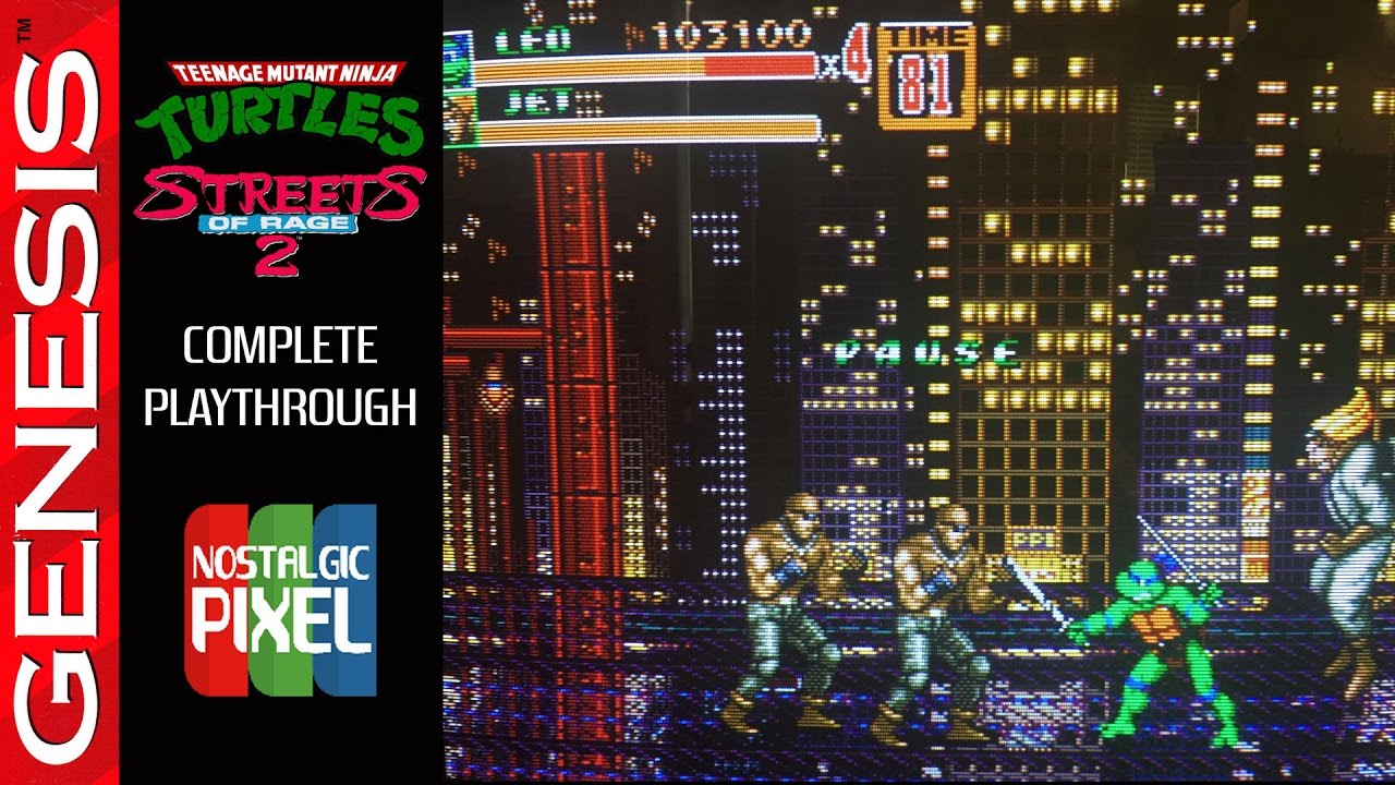TMNT Streets of Rage 2 Playthrough - YouTube