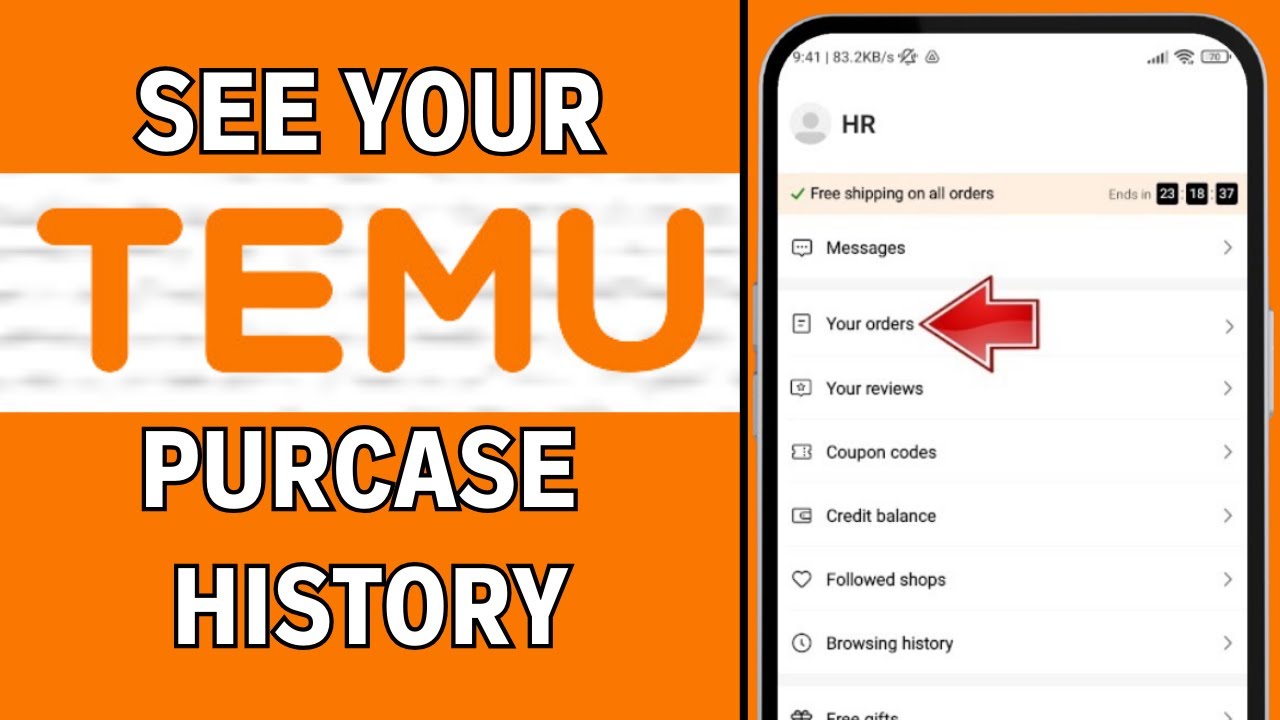 How Do I See My Purchase History on Temu | Find your Orders - YouTube