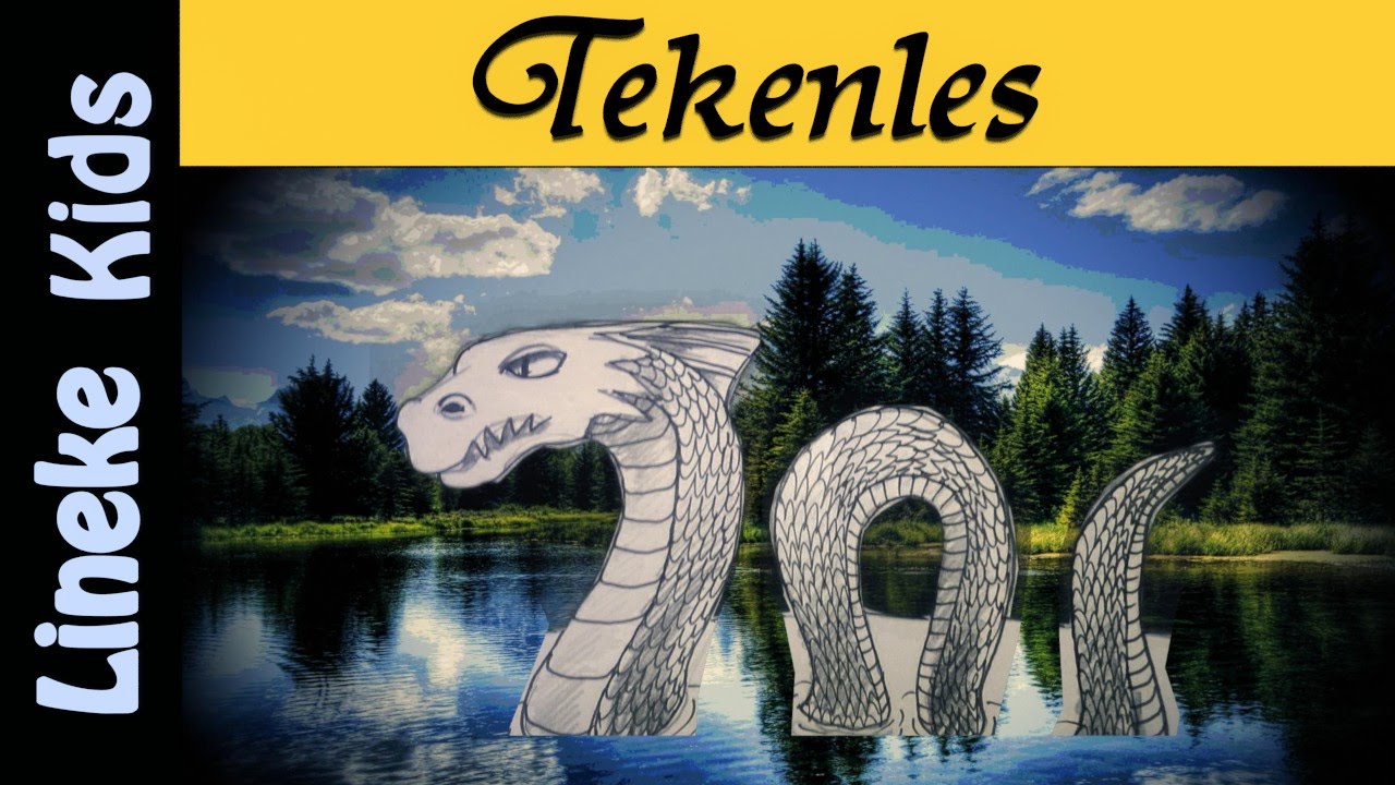 Hoe teken je het monster van Loch Ness / tekenles / # 13 - YouTube