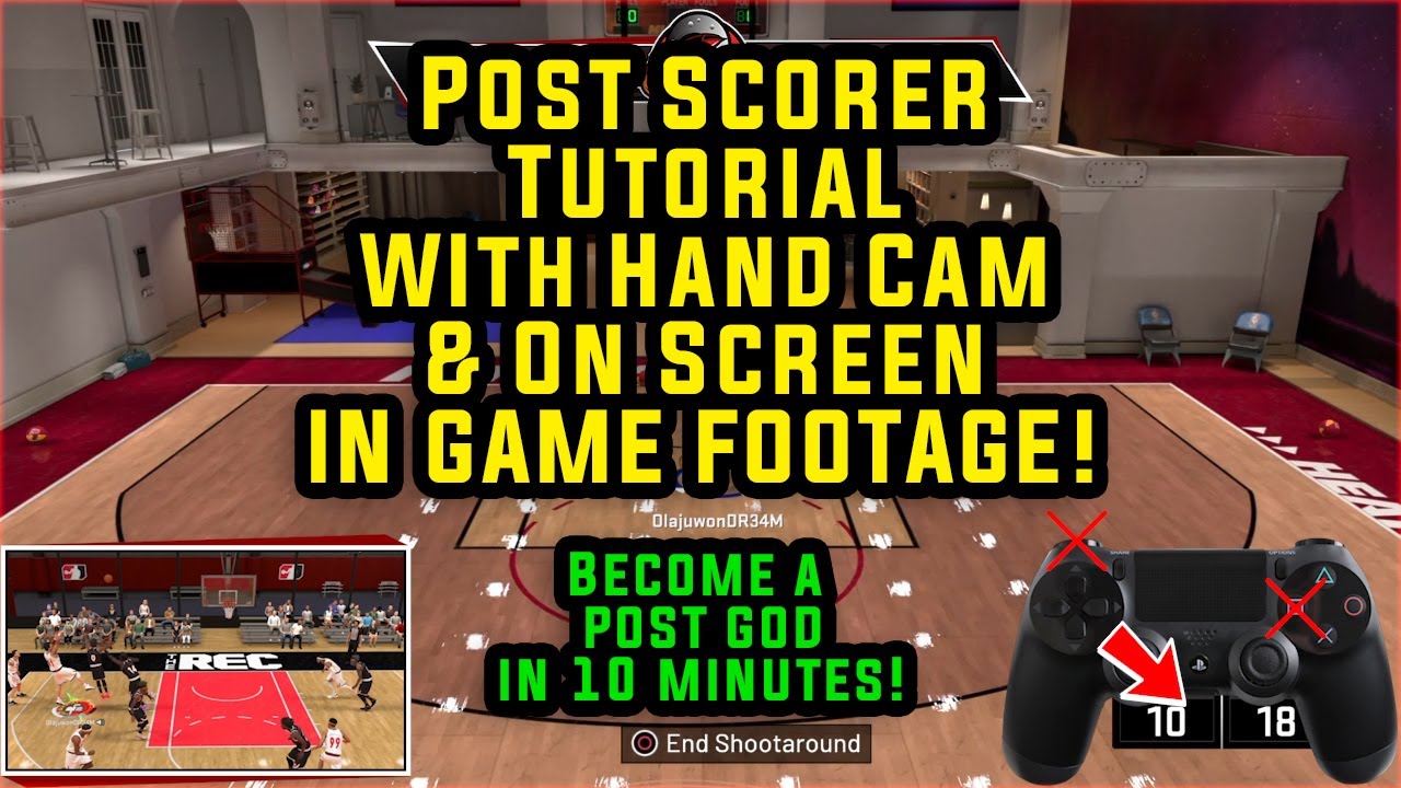 NBA 2K20 Post Scorer Tutorial With Hand Cam & ON SCREEN IN GAME ...