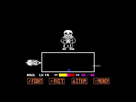 Undertale Sans battle part 1 - YouTube