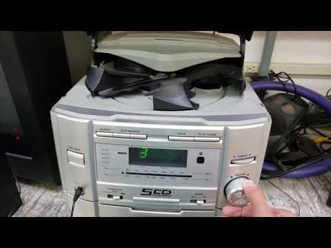 Durabrand 5 Disc CD Changer AM/FM Radio - YouTube