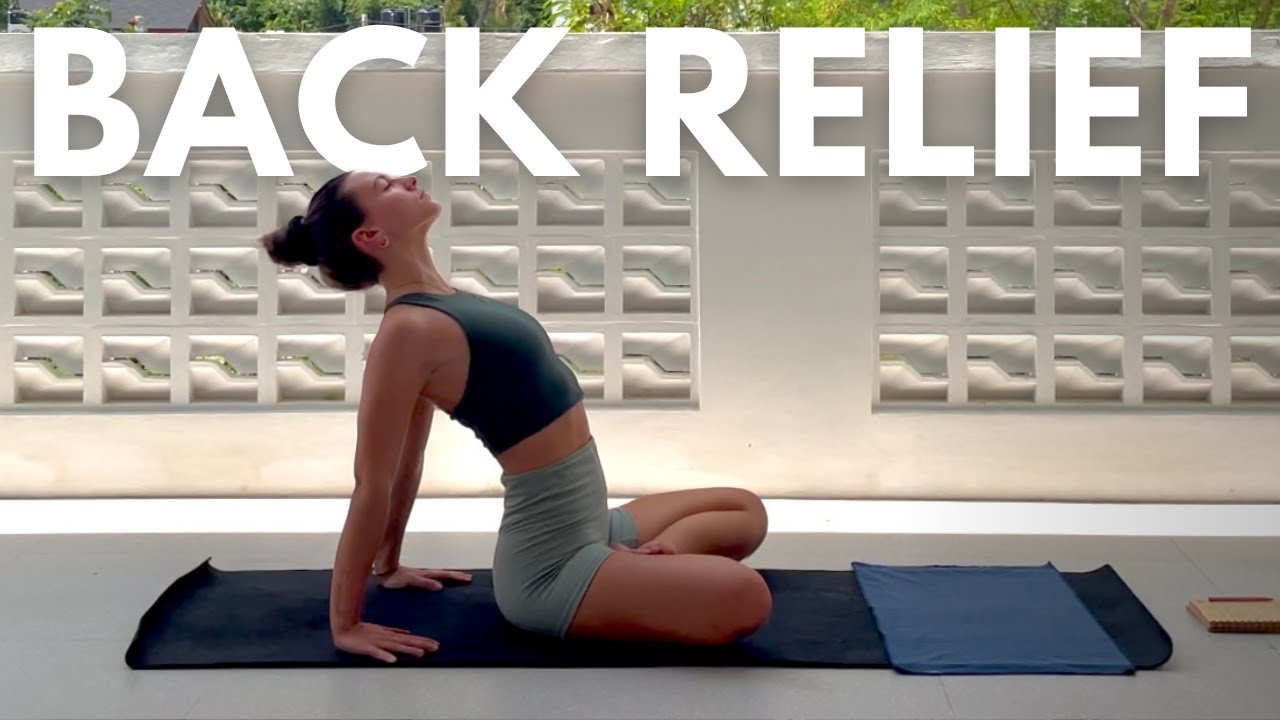 Yoga Stretch for Back Relief | Lower Back, Upper Back, Shoulders & Neck ...