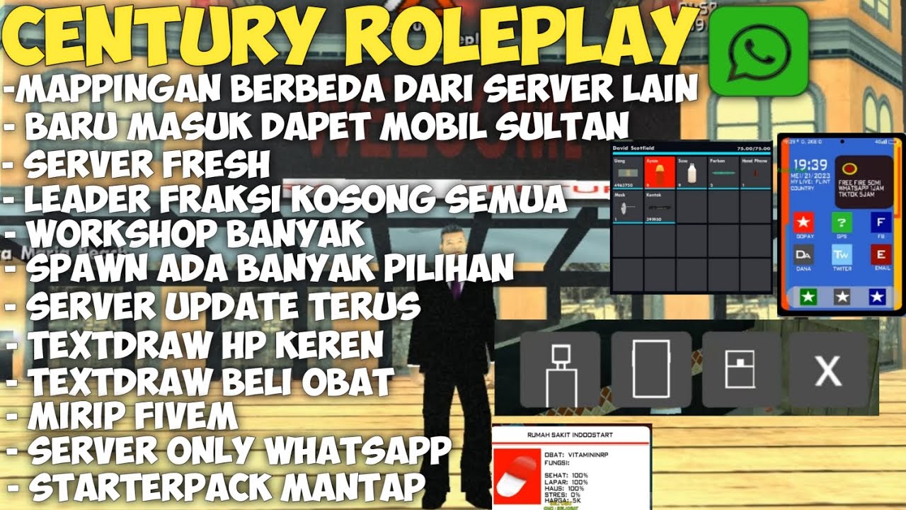REVIEW SERVER CENTURY ROLEPLAY | MAPPINGAN BANYAK - GTA SAMP INDONESIA ...