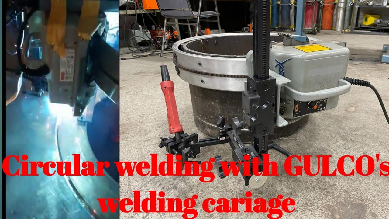 Circular welding with GULCO's welding cariage. - YouTube