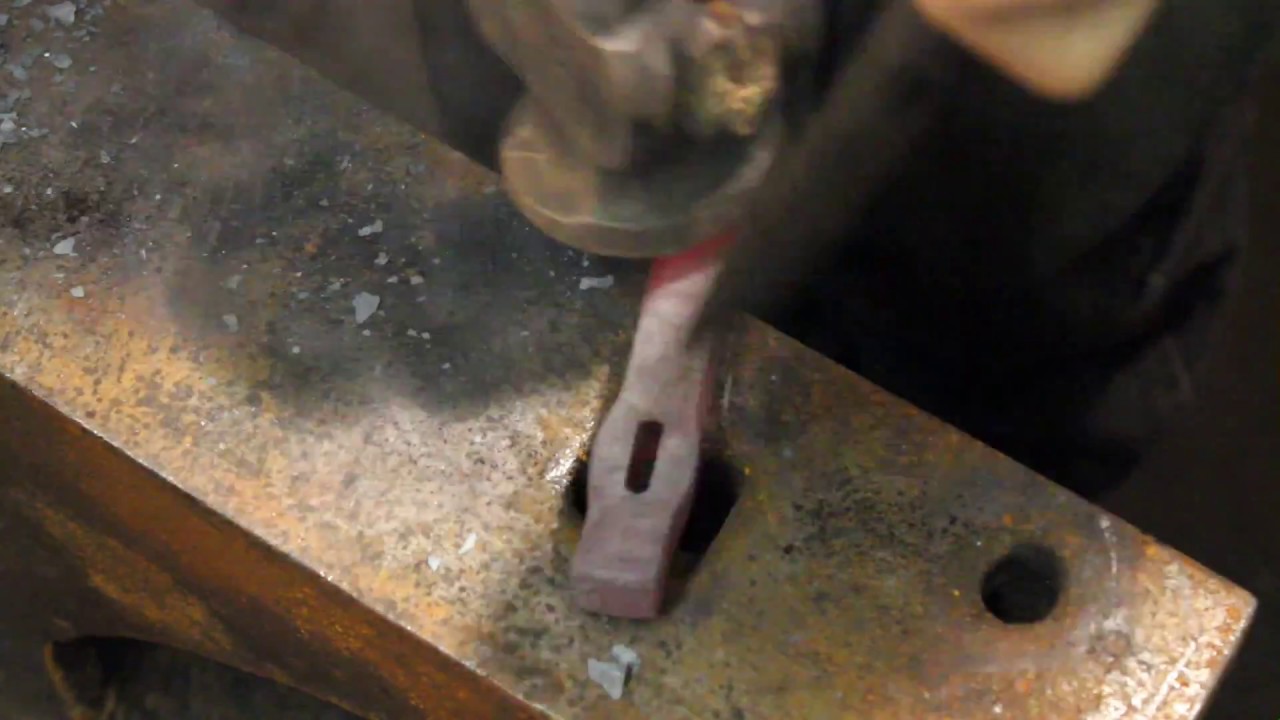 How To Use The Fiery Furnace Forge Thick Stock Punch Set - YouTube