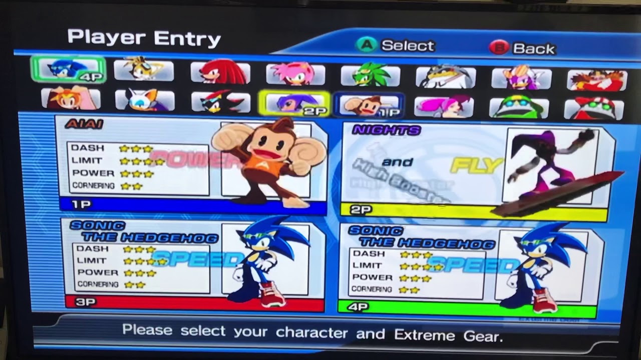Sonic Riders 4 Players - YouTube