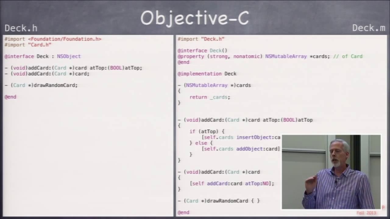 Stanford University Developing Ios Objective C Lecture 2 Xcode 5 Youtube