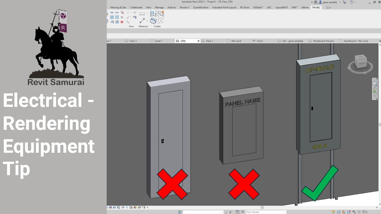 Revit Families - Electrical Rendering Content - YouTube