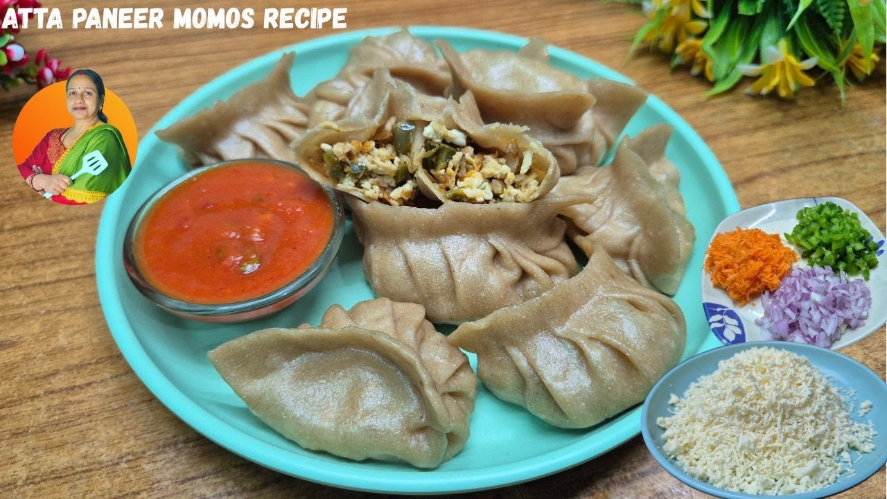 Atta Momo Recipe | Paneer Momos Recipe | Momos Chutney Recipe | Anita ...