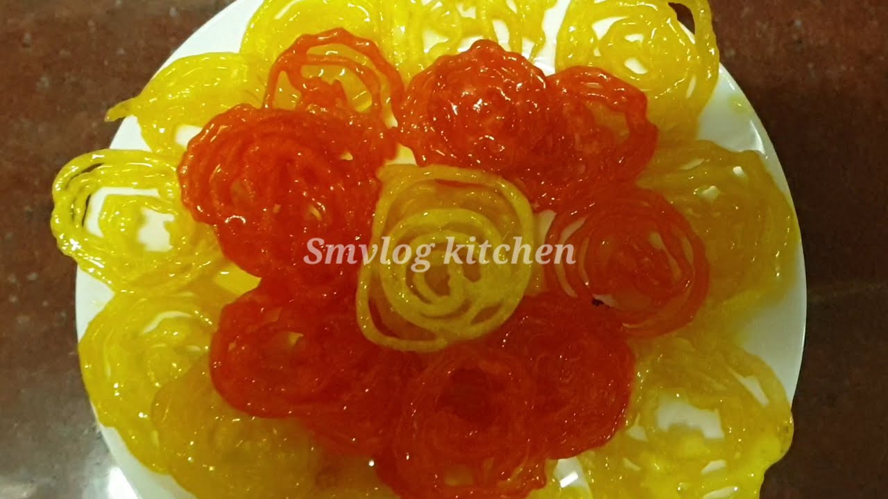 Instant Yellow & Red Jalebi നിമിഷ നേരം കൊണ്ട് രുചിയൂറും മഞ്ഞ ജിലേബി പെ ...