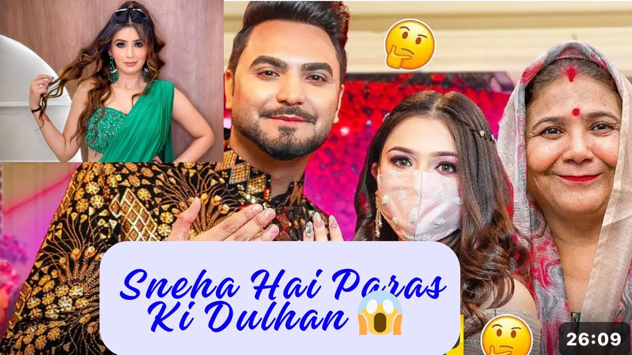 Paras Thakral New Wife Is Sneha 😱 | Paras Thakral Wife Face Reveal ...