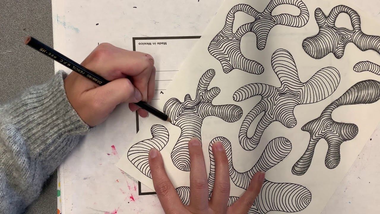 Cross Contour Organic Shapes - YouTube