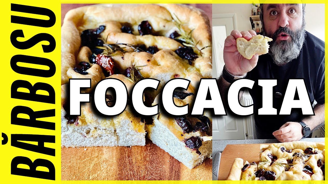 FOCCACIA CU ROSII USCATE, MASLINE SI ROZMARIN - YouTube