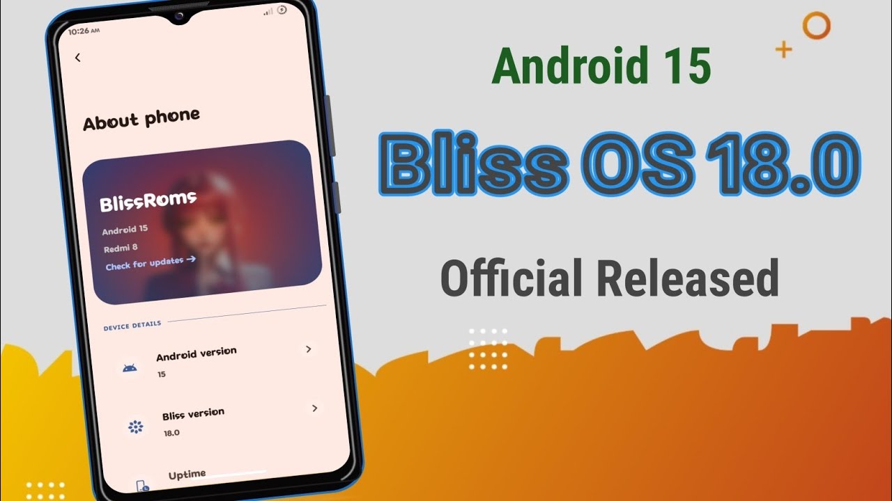 Bliss OS 18.0 Android 15 ! Best custom rom for Redmi 8 ! Mi439 - YouTube