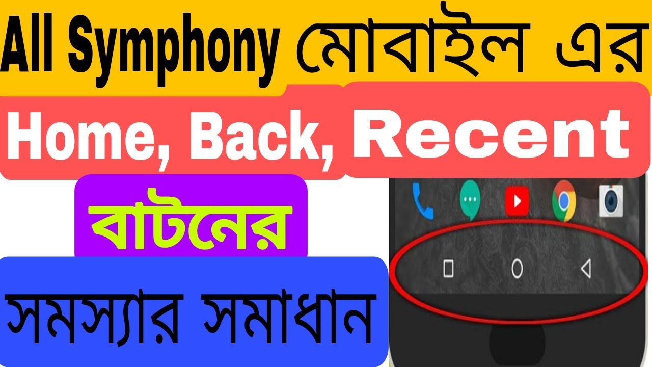 symphony i99/i67/ Z16 ।। Back Button, Home Button, Recent Button ।। 3 ...