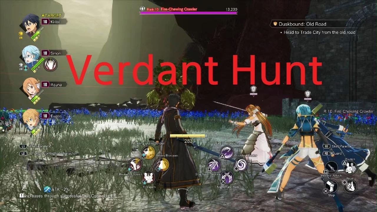 SWORD ART ONLINE Last Recollection Verdant Hunt - YouTube