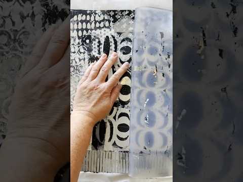 Drei Farben. Ein Gelplattenabzug.