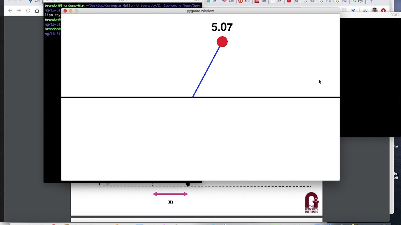 Linear Inverted Pendulum Walker - YouTube