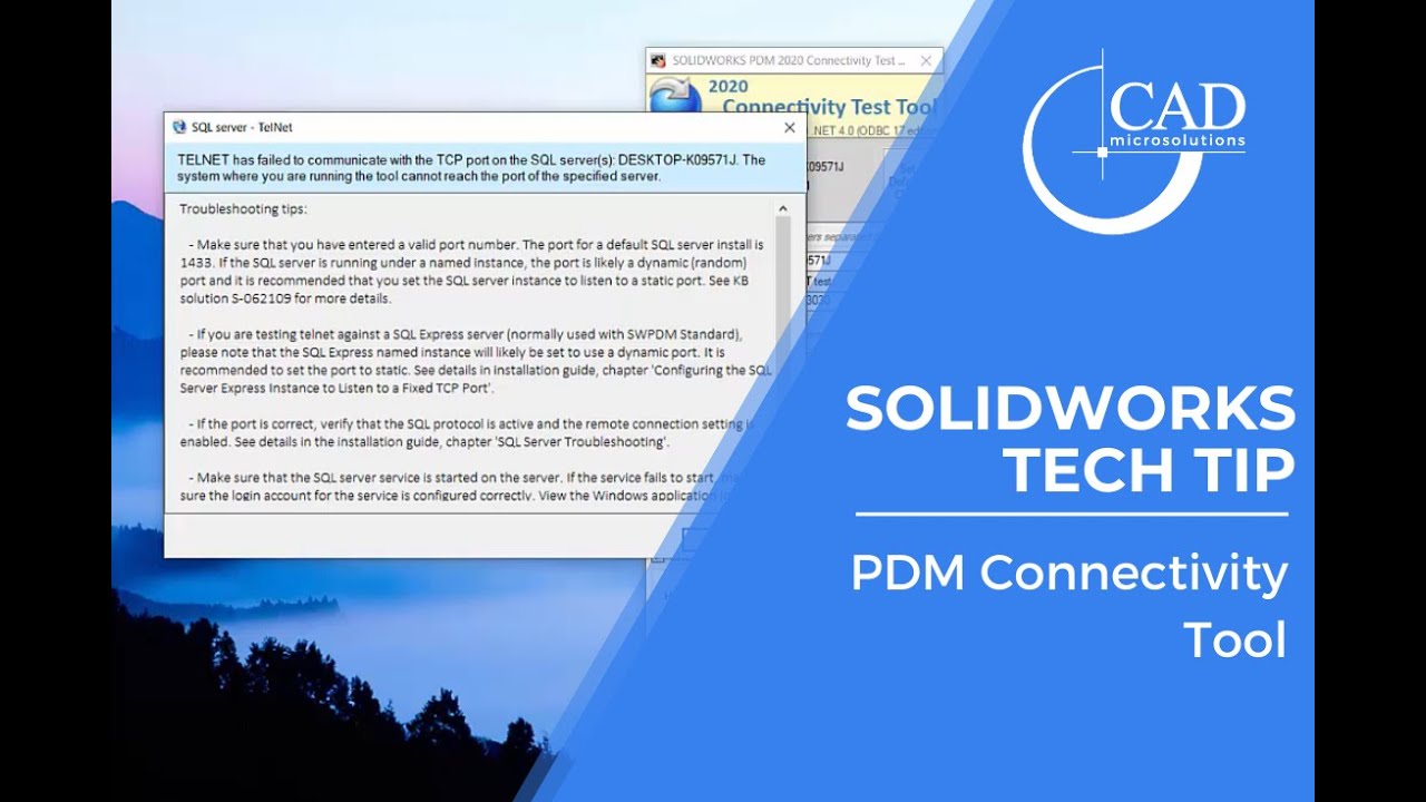 Tech Tip: PDM Connectivity Tool - YouTube