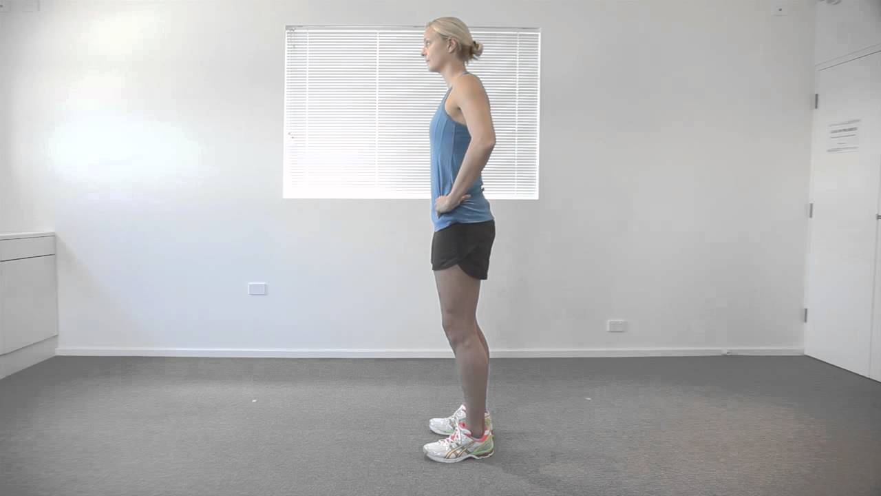 LOWER BACK EXERCISES 01N Standing pelvic tilt - YouTube