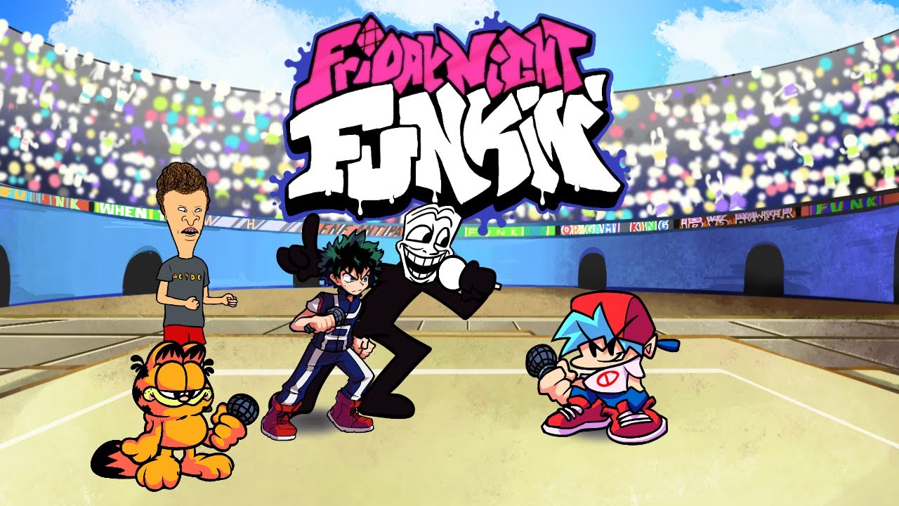 Friday Night Funkin Mods: My Hero Academia, Garfield, Trollface, Beavis ...