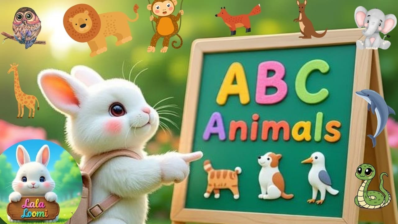 ABC Animals Song for Children | Learn the Alphabet from A to Z with ...