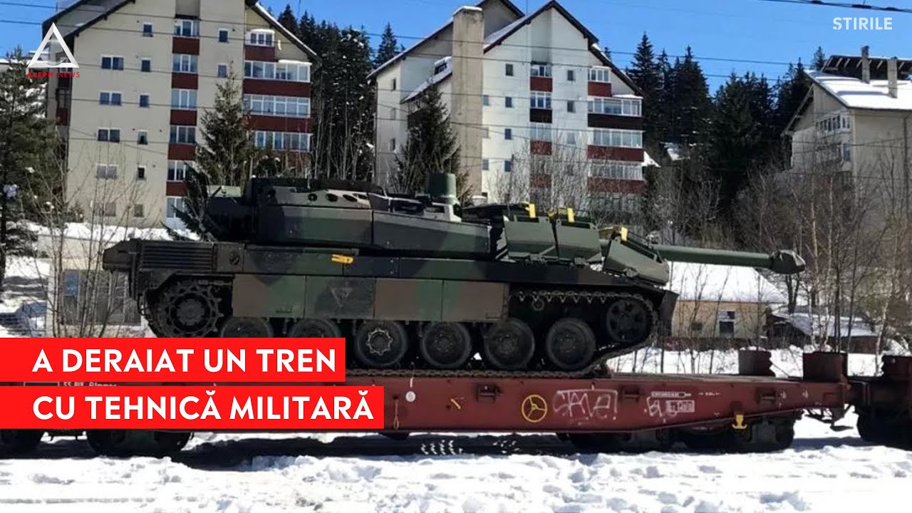Vezi ACUM: Un tren plin cu tehnică militară a deraiat - YouTube