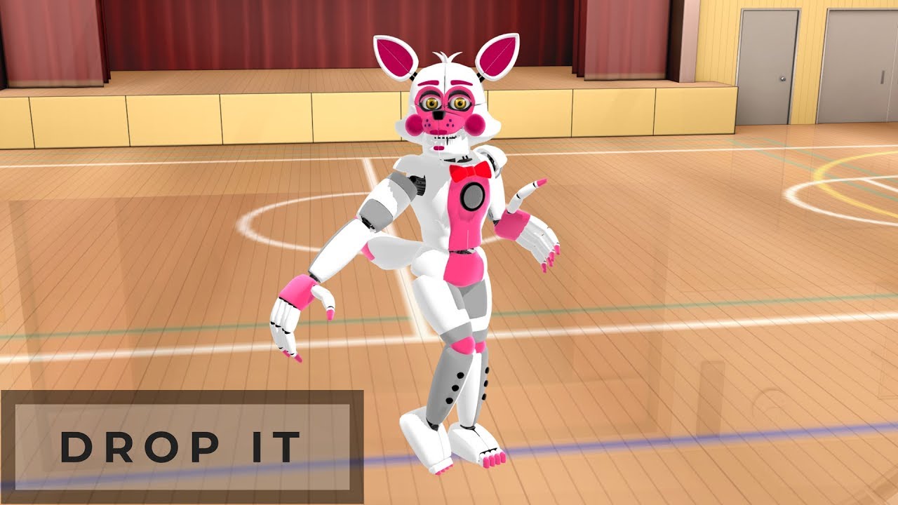 {MMD} Funtime Foxy | Drop it - YouTube