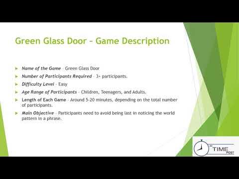 Green Glass Door Game - YouTube