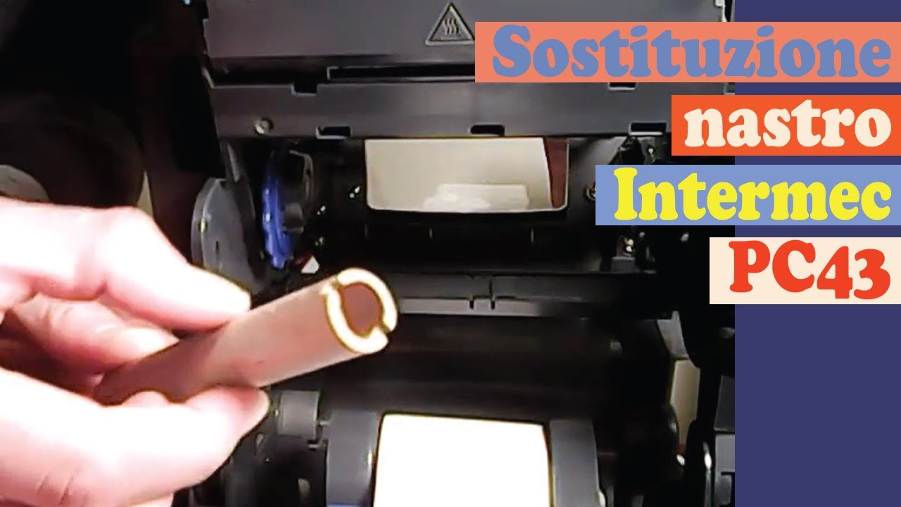 Sostituzione Nastro Intermec PC43 - YouTube