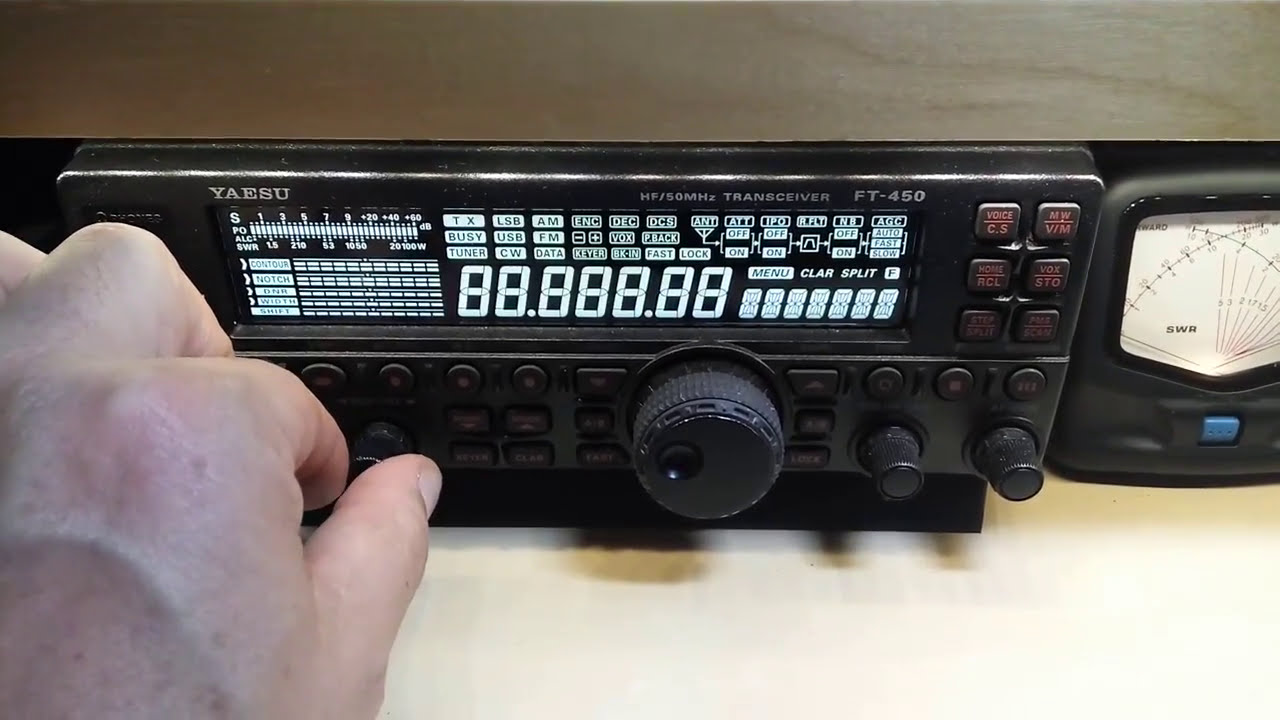 Yaesu FT450 configuración de fabrica, Yaesu FT450 factory configuration ...