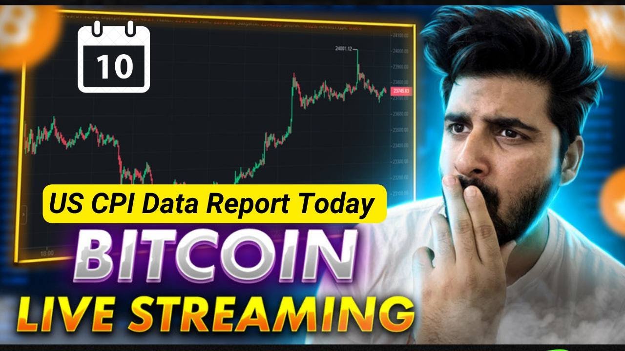 LIVE US CPI DATA REPORT TODAY Bitcoin Live Scalp Trading Hindi | 10 ...
