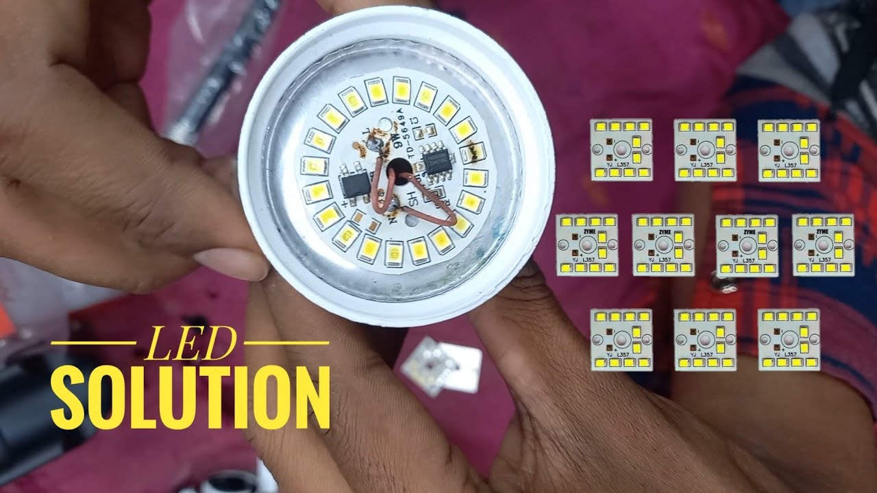 9w led bulb repair low-light problem and solution - YouTube