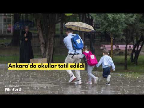 Ankara'da okullar tatil edildi