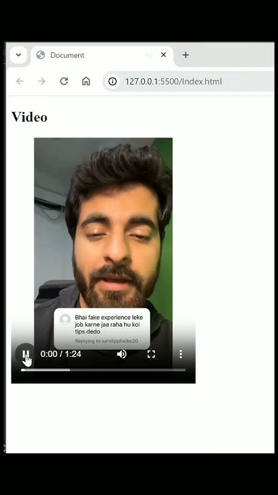 Add Video In Html Html Series Prat 16 Html Codingin17 Shorts Youtube